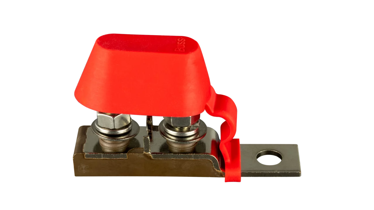 Blue Sea Systems Dual MRBF Terminal Fuse Block 30-300A | Current Connected