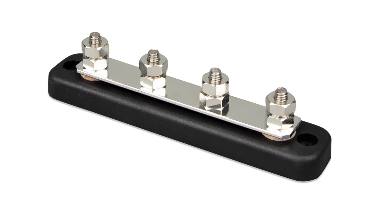 Victron Bus Bar 150A 4 Position with Cover ~ Current Connected